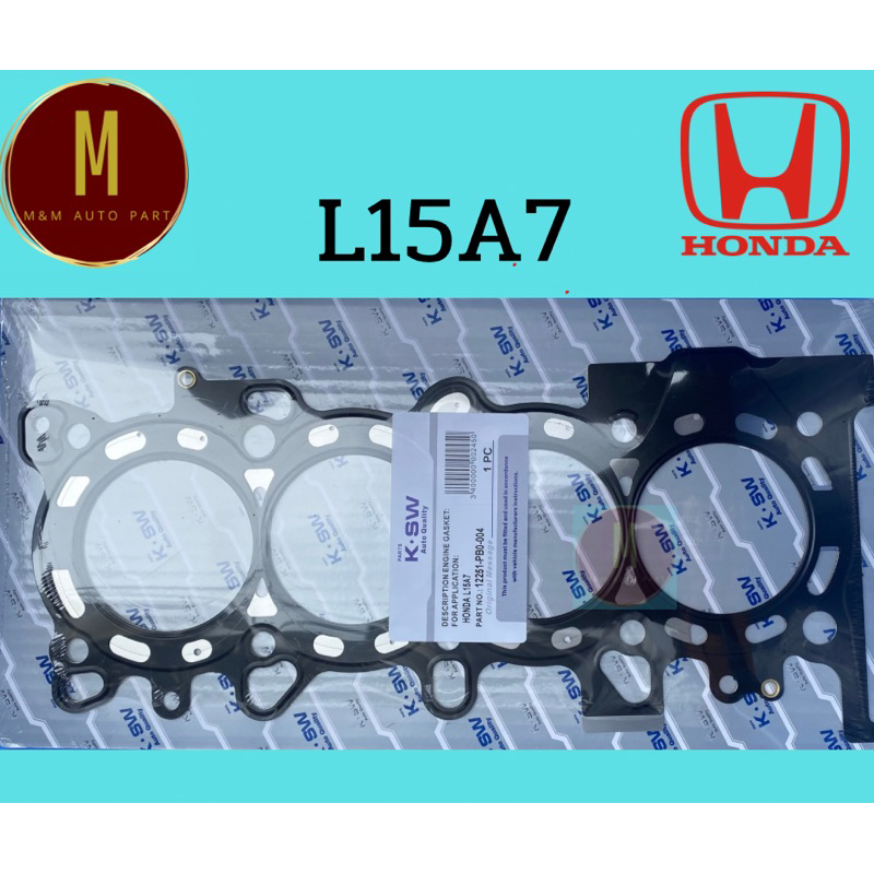 ประเก็นฝาสูบ HONDA L15A7 (เหล็ก STD) JAZZ FREED CITY FIT 16V SOHC ...