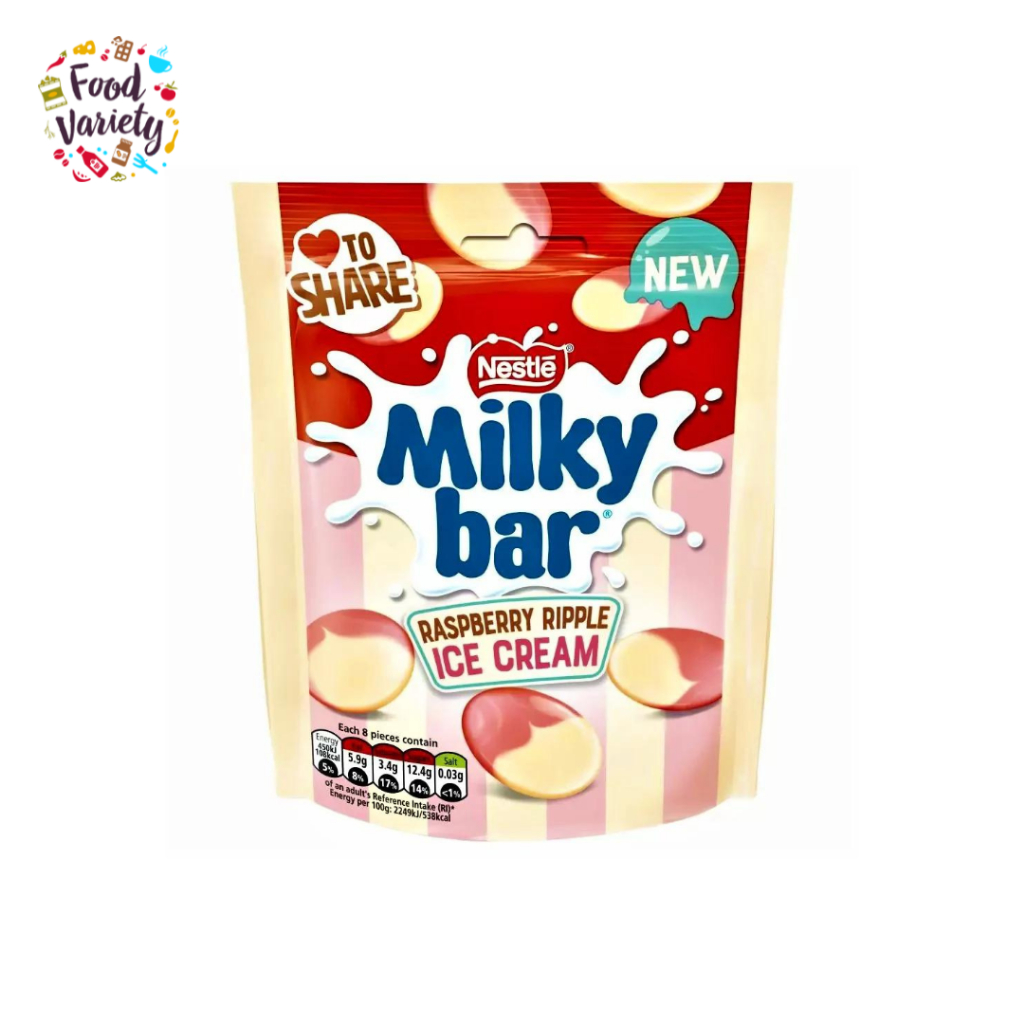 [BestBefore-30Nov2025] Milkybar Raspberry Ripple Ice Cream Flavour ...