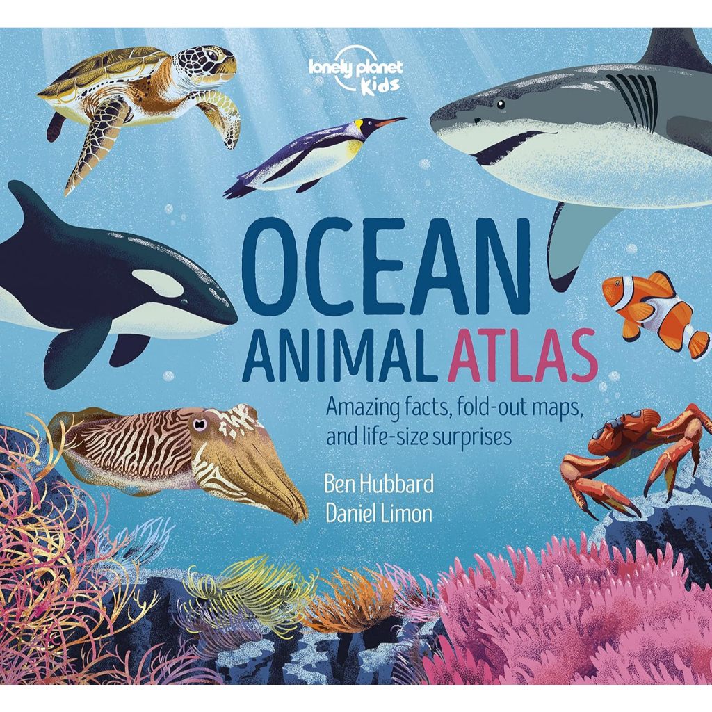 Ocean Animal Atlas amazing facts fold-out map life-size หนังสือ ...