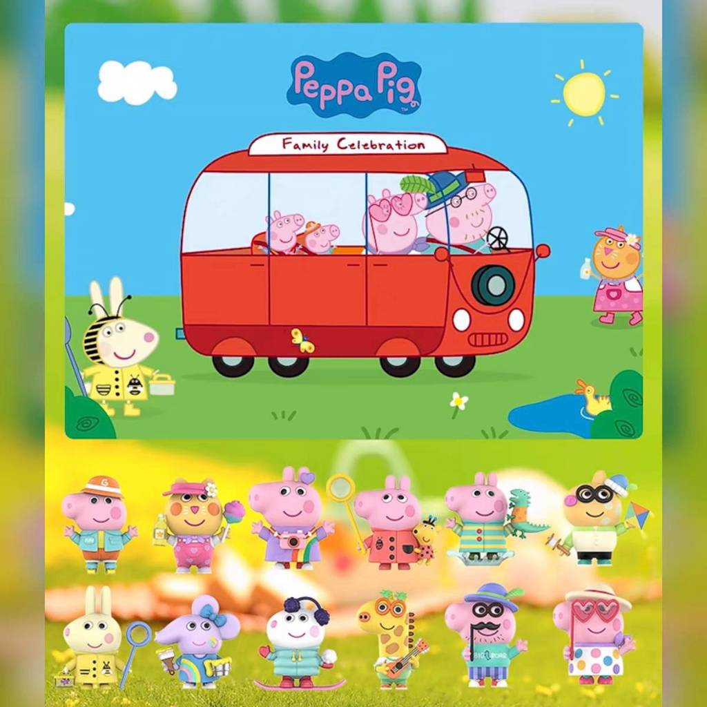 (พร้อมส่ง) Popmart Peppa Pig Travel Notes Series (กล่องสุ่ม Peppa Pig ...