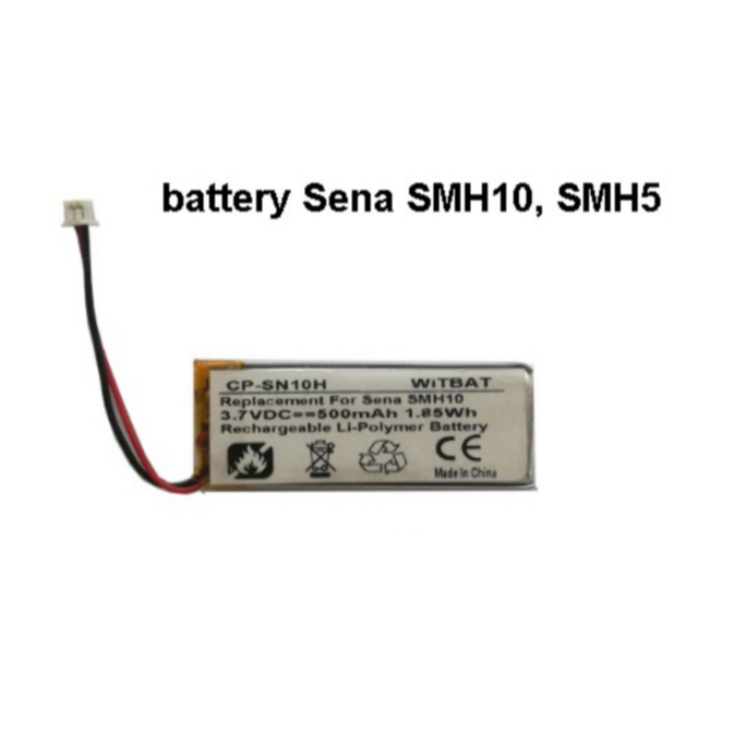 แบตเตอรี่หูฟังหมวกกันน็อค battery Sena SMH5,SMH10 Bluetooth headset | Shopee Thailand