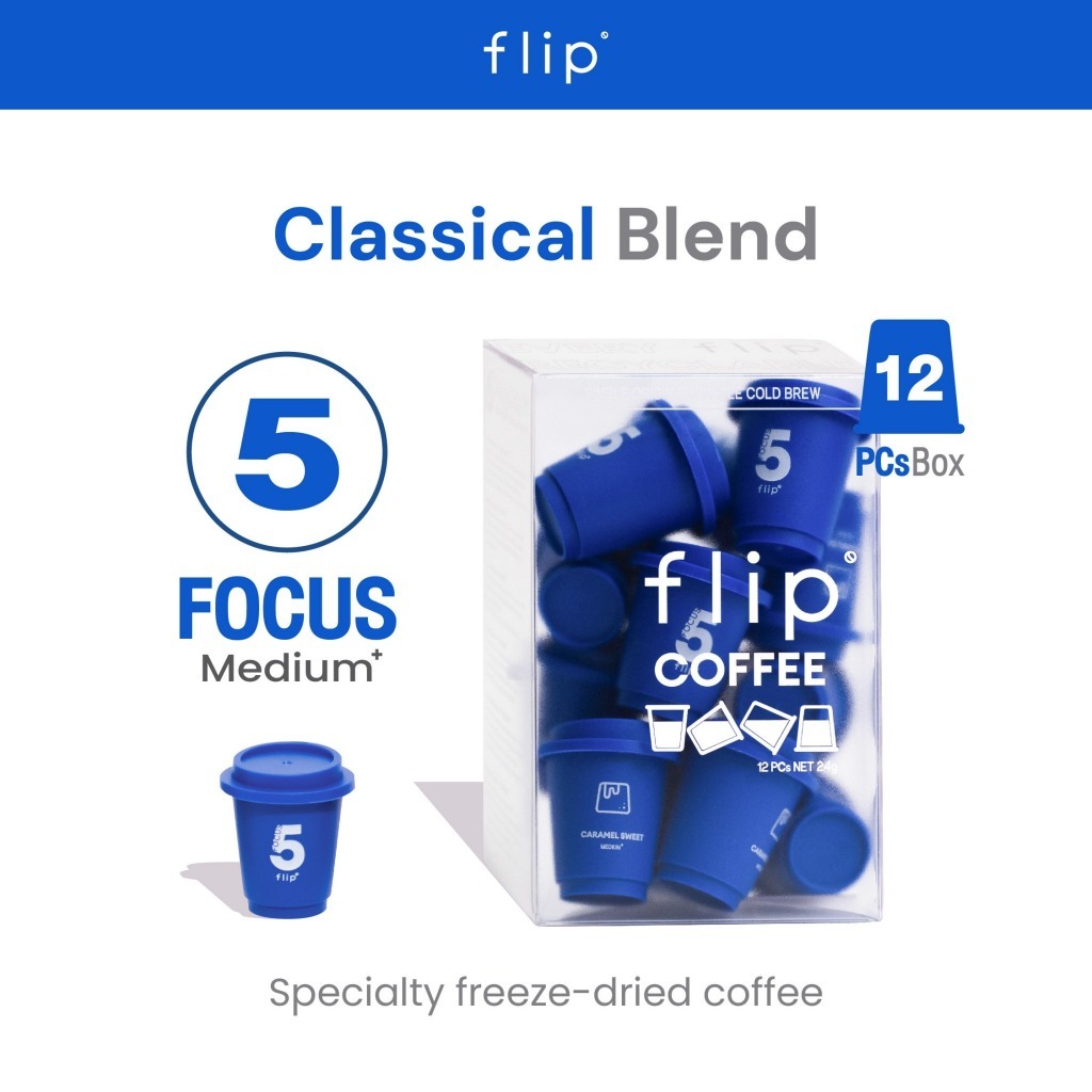 Flip No.5 Focus กาแฟสำเร็จรูป กาแฟผงพร้อมชง Specialty Instant Coffee ...
