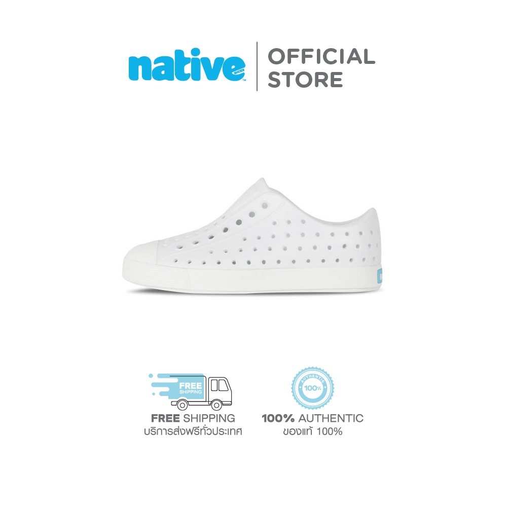 Native รองเท้ากันน้ำเด็กเล็ก EVA รุ่น Jefferson Shell White (AK) | Shopee Thailand