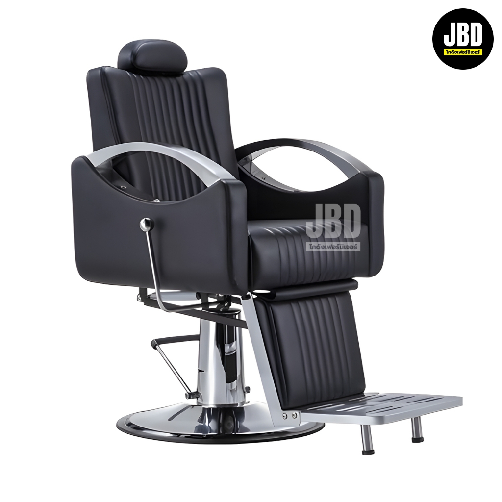 JBD INTER เก้าอี้ตัดผม เก้าอี้บาร์เบอร์ ไฮโดรลิคปรับสูง-ต่ำได้ ปรับเอนนอนได้ รหัสรุ่น:JBD6006-B ...