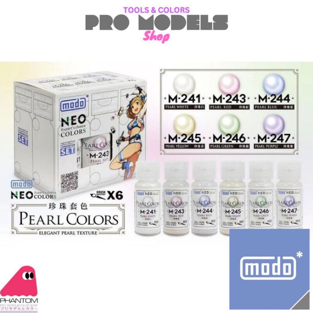 MODO C270 NEO COLOR Pearl Color Set ชุดสีประกายมุก สูตรแลคเกอร์ ชนิดสี ...