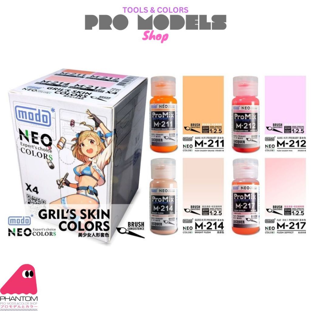 MODO C227 NEO COLOR Girl’s Skin Color Set ชุดสีผิวหนังการ์ตูนอนิเมะ ...