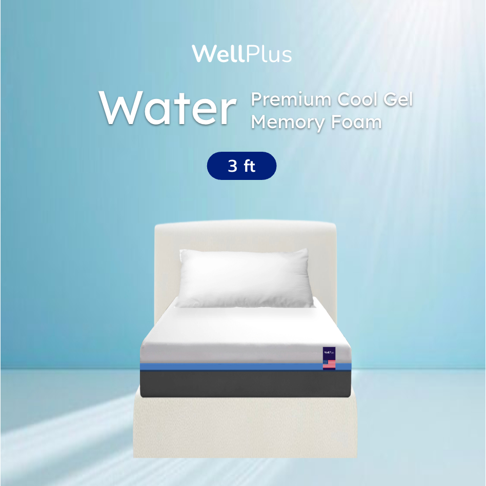 Wellplus ที่นอนคูลเจลเมมโมรี่โฟม สัมผัสแน่น รุ่น Water หนา 8 นิ้ว หลับ ...