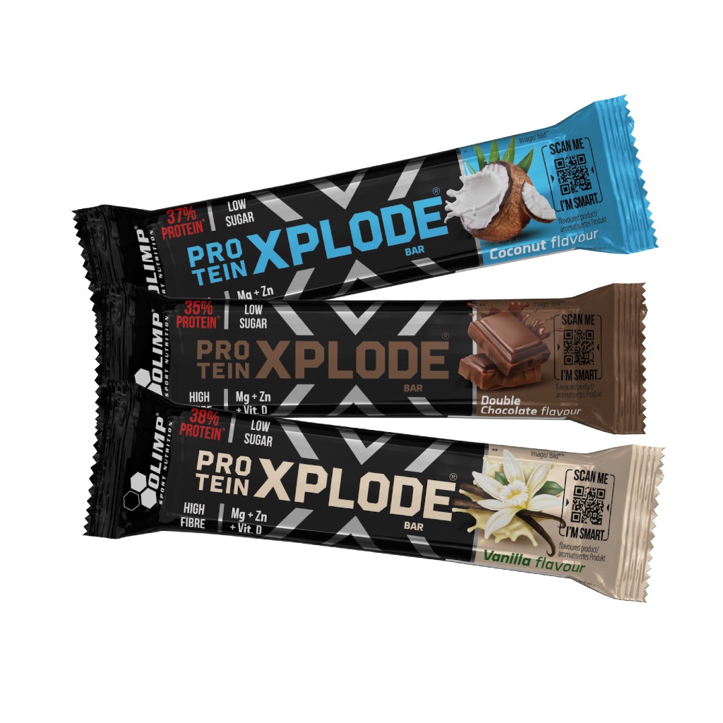 Olimp Protein Xplode Bar - 40 g จำนวน 6 แท่ง โปรตีนบาร์ โปรตีนแท่ง ขนม ...