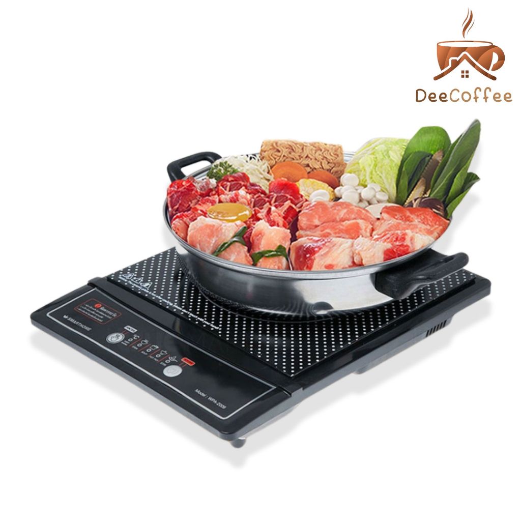 Smarthome เตาแม่เหล็กไฟฟ้า พร้อมหม้อสแตนเลส เตาไฟฟ้า เตาไฟฟ้ามินิ Electric stove Dee Coffee ...