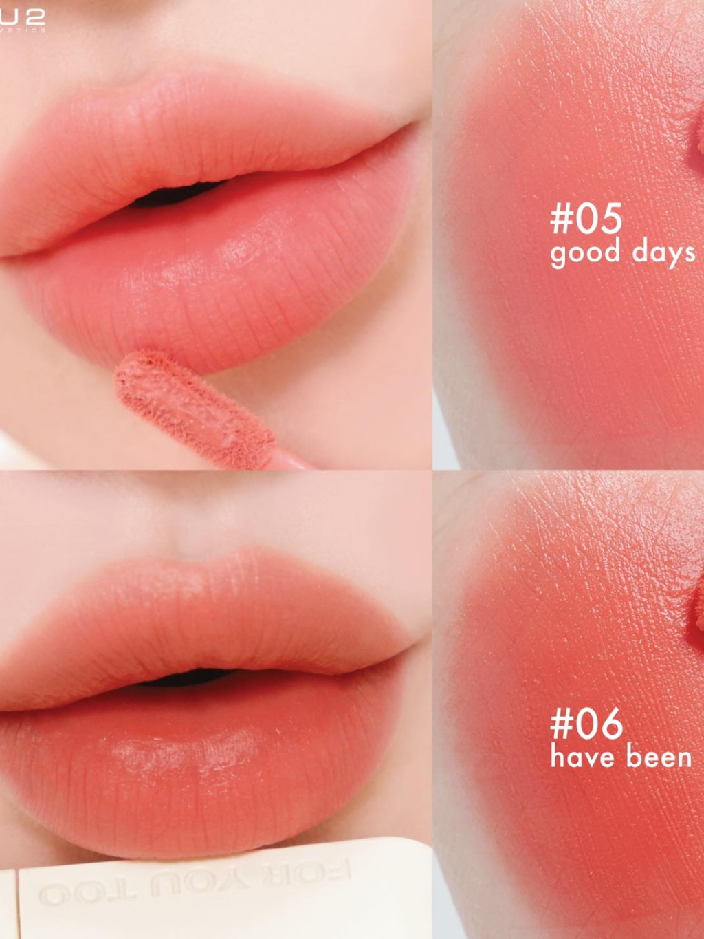 4U2 Love You Babe Tint Matte ลิปเบ้บทินท์แมทเนื้อ Velvet เนื้อลิปนุ่มละมุน | Shopee Thailand