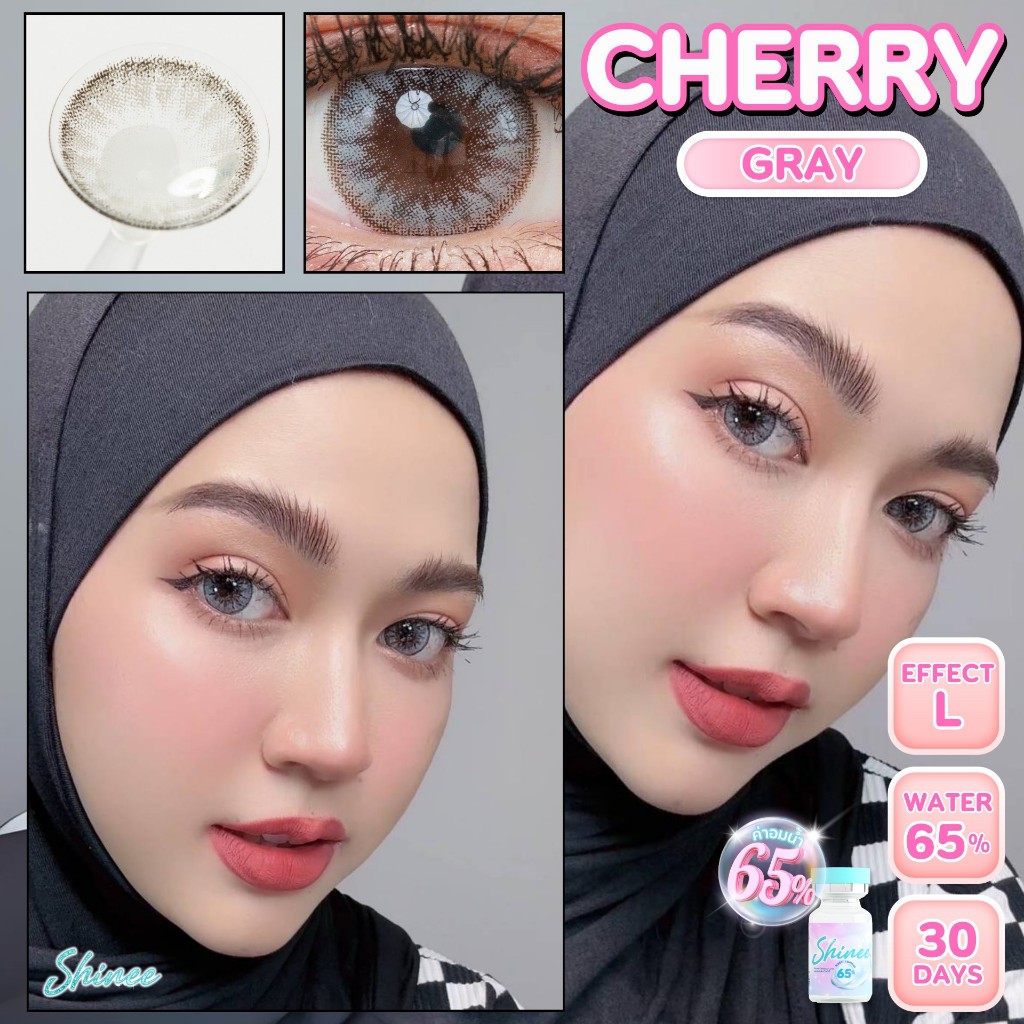 🔥 คอนแทคเลนส์ ขนาดกลาง Cherry (Shinee) | Shopee Thailand