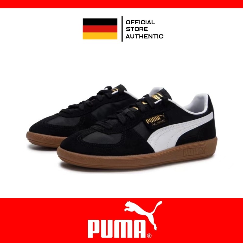 Puma Palermo suede running shoes 399341-06 Low cut casual white shoes ...
