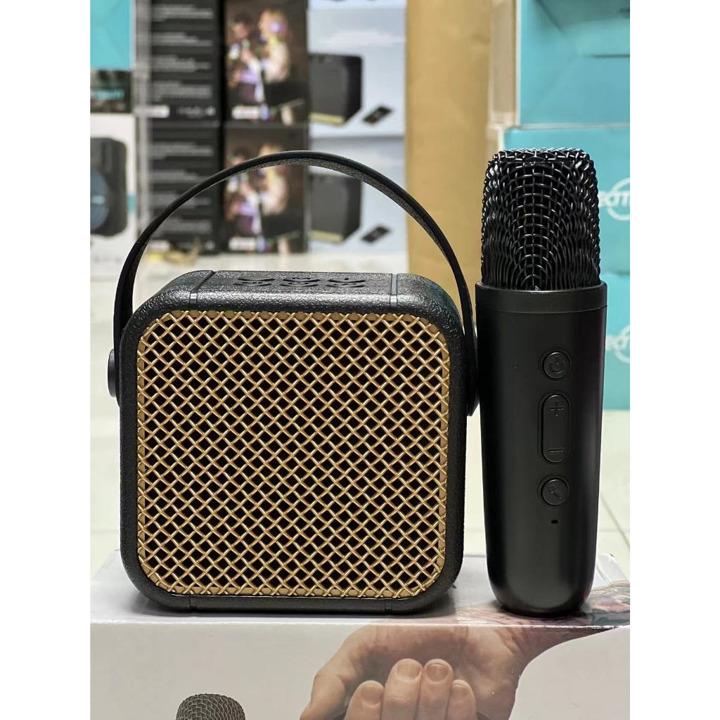 ลำโพงบลูทูธรุ่น M17K แถมไมค์ลอย ปรับสียงไมค์ได้ รองรับUSB TF ได้ พกพา ...
