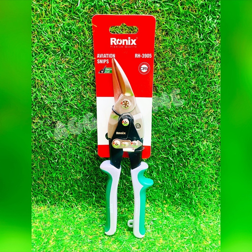 RONIX กรรไกรตัดสแตนเลส แบบเอียงขวา รุ่น RH-3905 (สีเขียว) ขนาด 10 นิ้ว ...