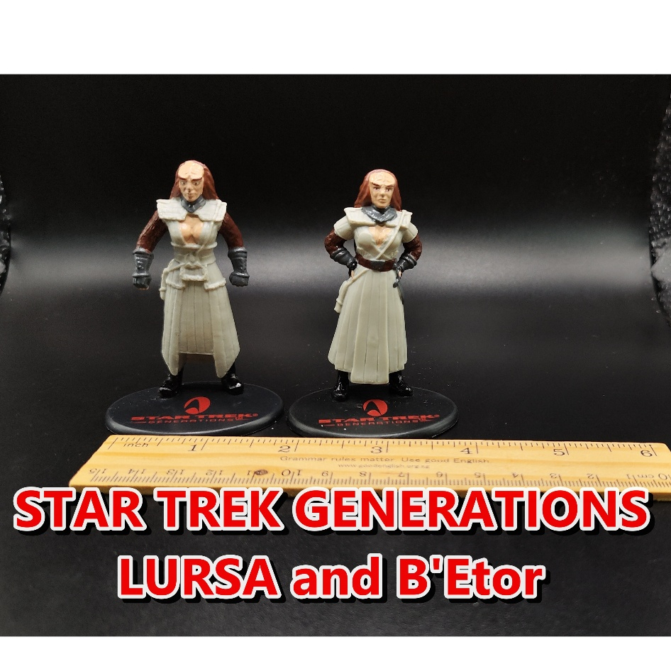 สตาร์ เทรค 1994 STAR TREK GENERATIONS B'Etor and LURSA 3" Figure ...