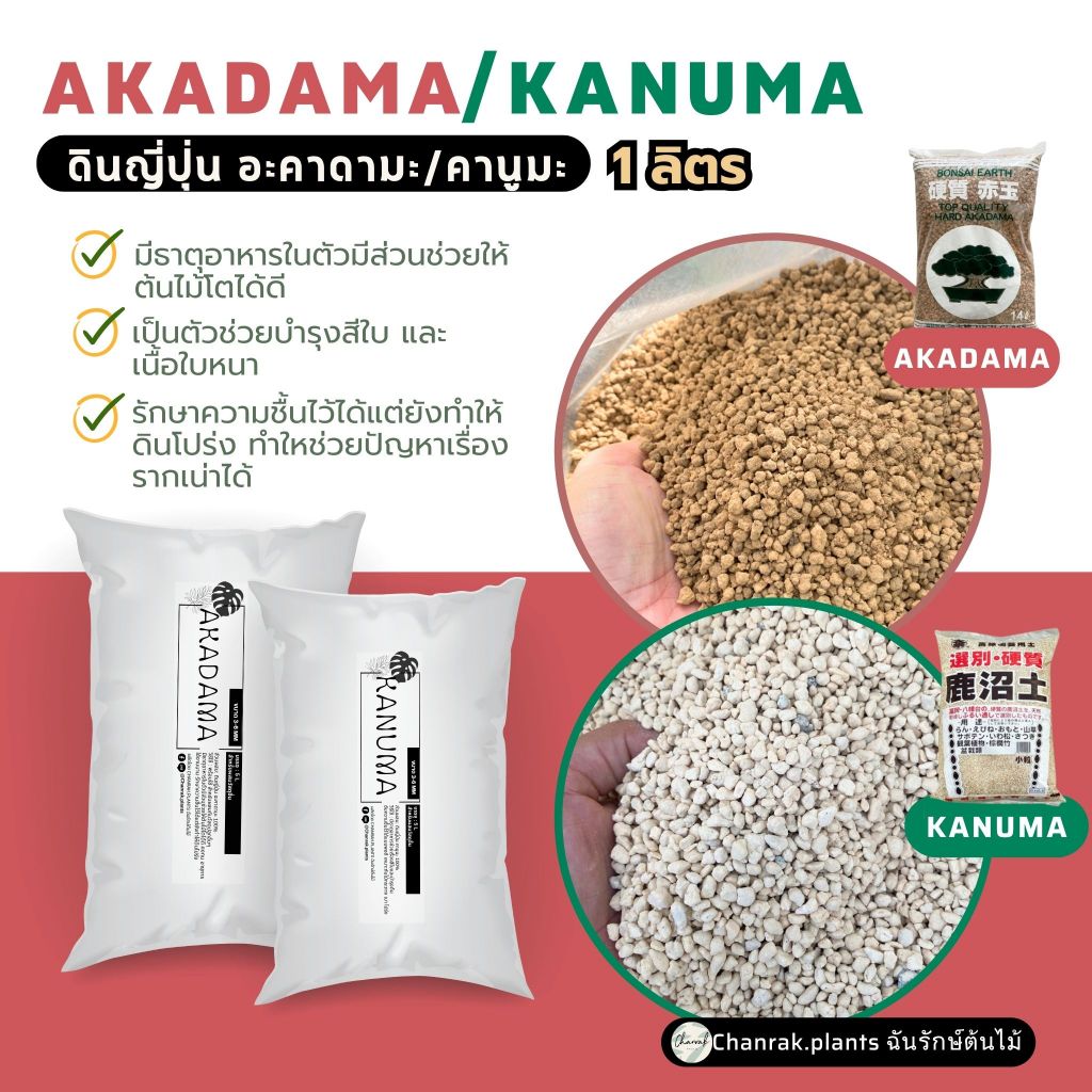 ดินญี่ปุ่น AKADAMA อะคาดามะ / KANUMA คานูมะ ขนาด 1 ลิตร | Shopee Thailand