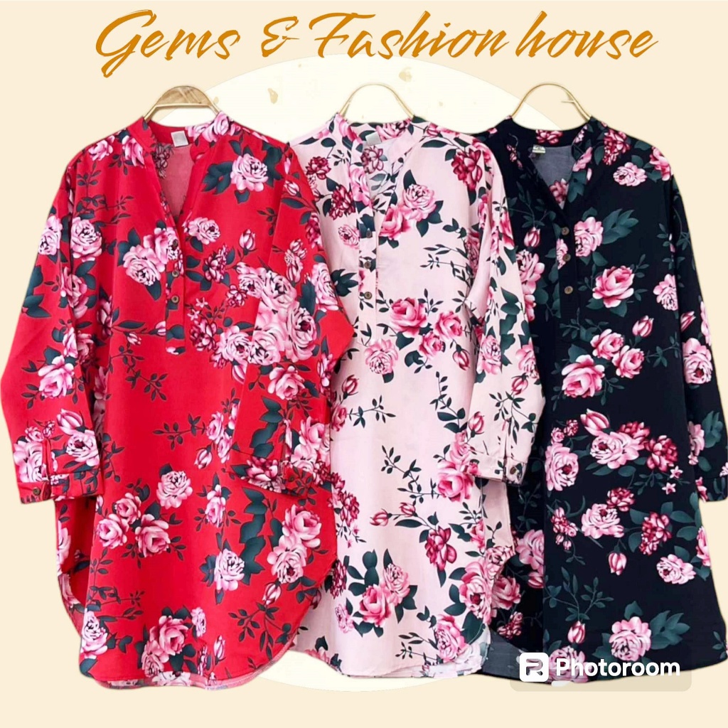S.44-46 Pitzy Mini Dress มินิเดรสเชิ้ตไซส์ใหญ่ เดรสสาวอวบคอวี ทรงตรง ...