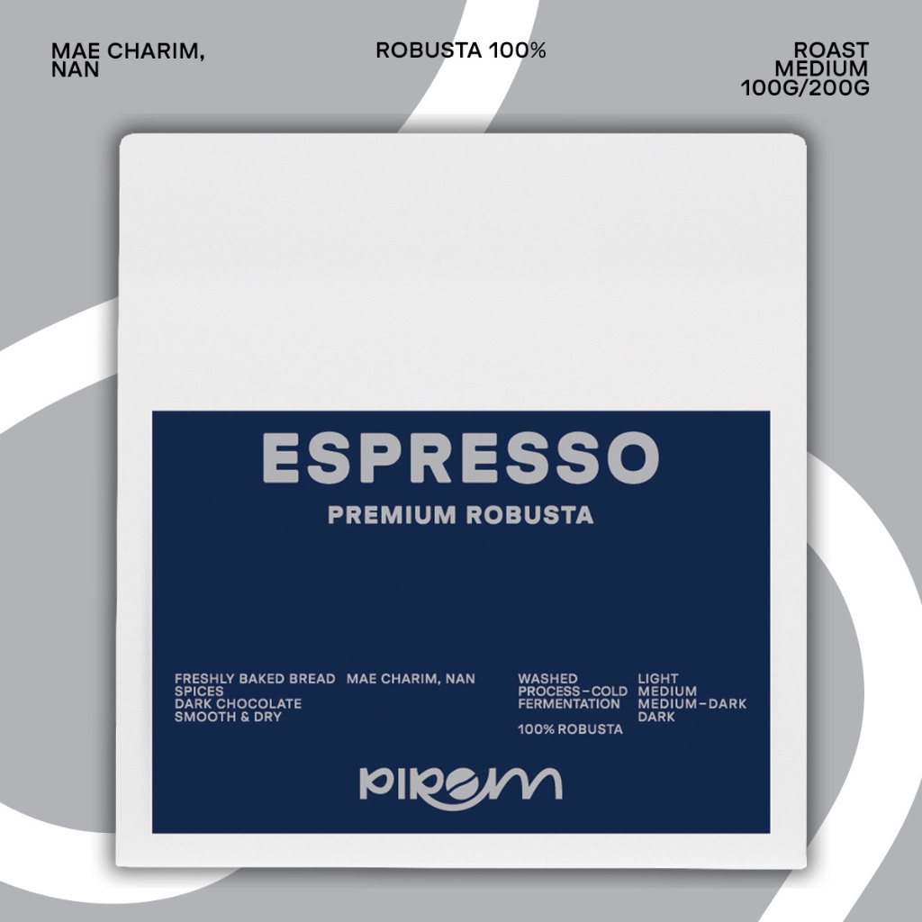 Pirom Coffee เมล็ดกาแฟ คั่วกลาง Espresso | Shopee Thailand