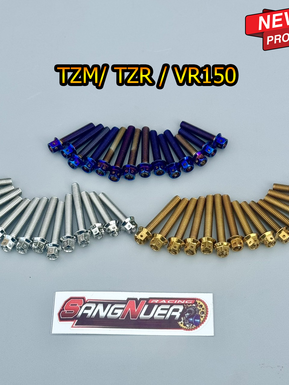 น๊อตแคร้งเครื่อง14ตัว TZM / TZR / VR150 มี 3 สี | Shopee Thailand