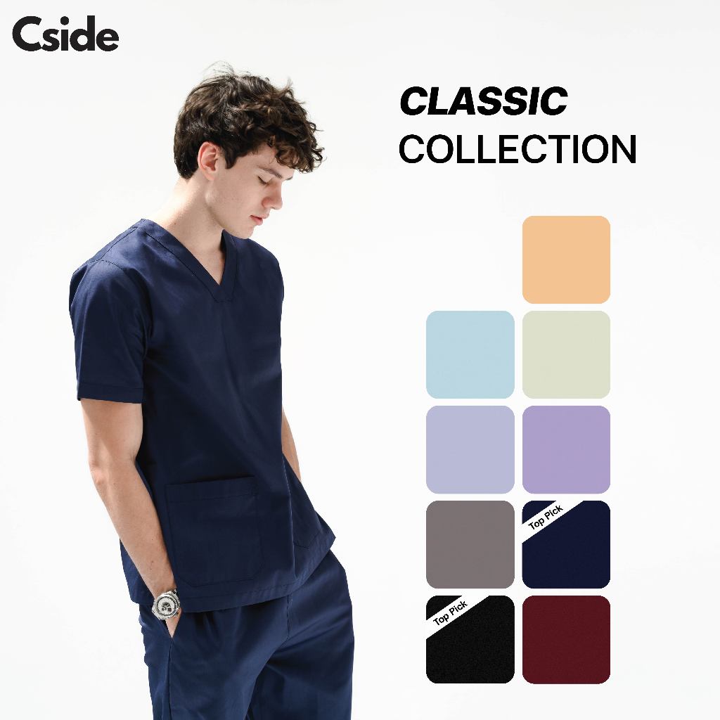 Cside Scrub - Classic Collection - (ชุดสครับ ชุดสครับชาย ชุดสครับหมอ ...