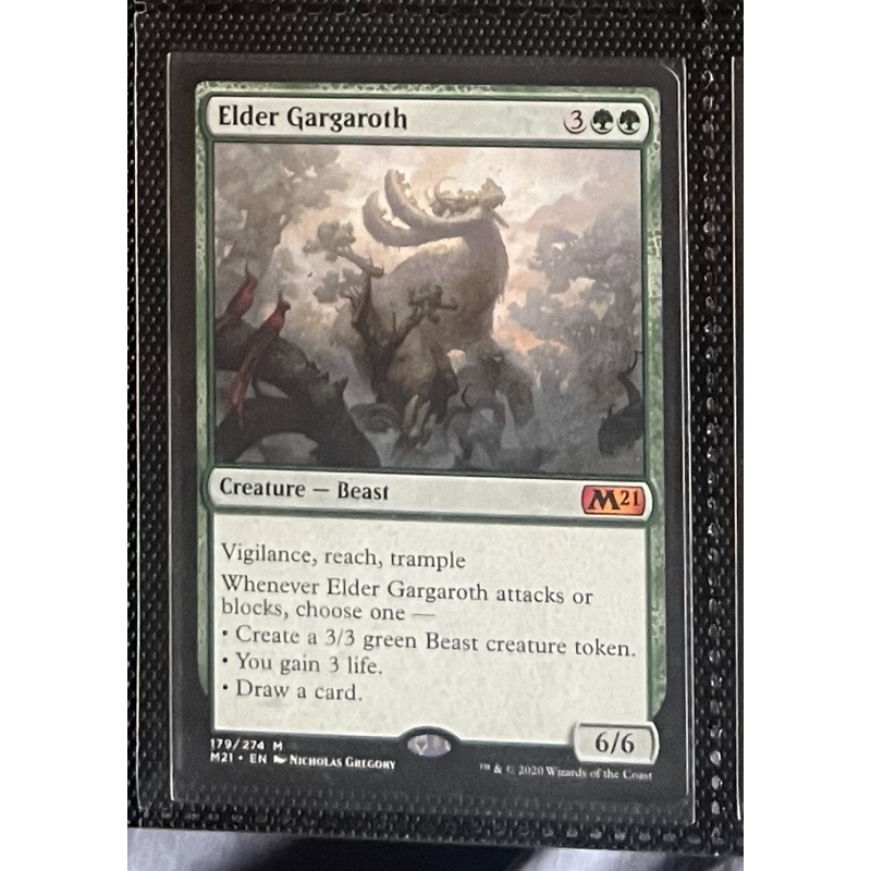 การ์ด MTG Elder Gargaroth Green EDH Magic the gathering รุ่น M21 สภาพ ...