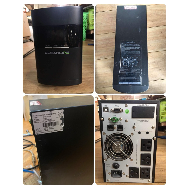 UPSเครื่องสำรองไฟมือสองCLEANLINEรุ่น T-1500 1500VA / 1350Wชนิด ...