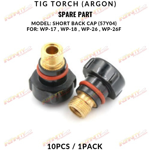 SHORT BACK CAP อะไหล่ปืนเชื่อมอาร์กอน (57Y04) FOR WP-17,18,26 ( ปลีก ...
