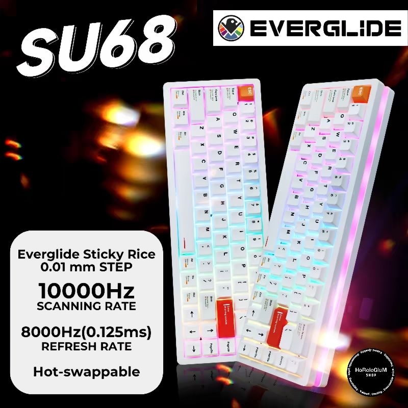 (อยู่ระหว่างปรับปรุ่งราคา)Everglide SU68 [ Pre-Order ]Hall effect Keyboard | Shopee Thailand