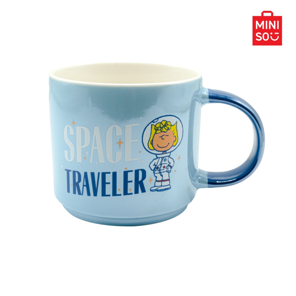 MINISO แก้วเซรามิกเคลือบมุก Snoopy the Little Space Explorer Collection ...