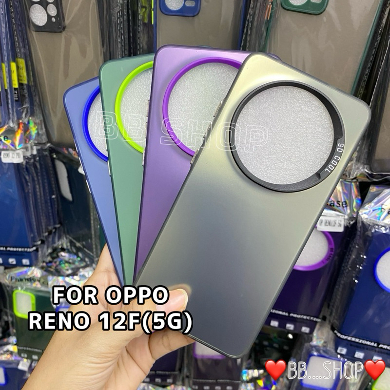 เคสSO COOLสีพื้นเปิดกล้อง รุ่นOPPO RENO 12F/A3 PRO (มี5สี) !ตรงรุ่น! เค ...