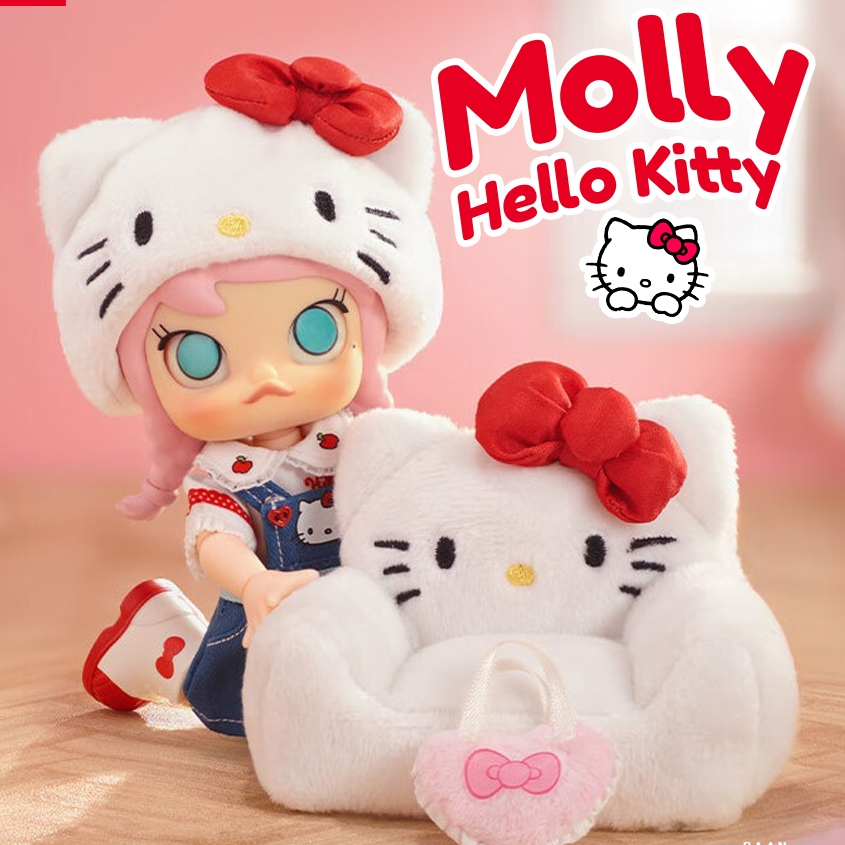 POPMART Molly x Hello Kitty-[ฟิกเกอร์มอลลี่รุ่น Hello kitty-ball joint] ของแท้ พร้อมส่งจากไทย ...