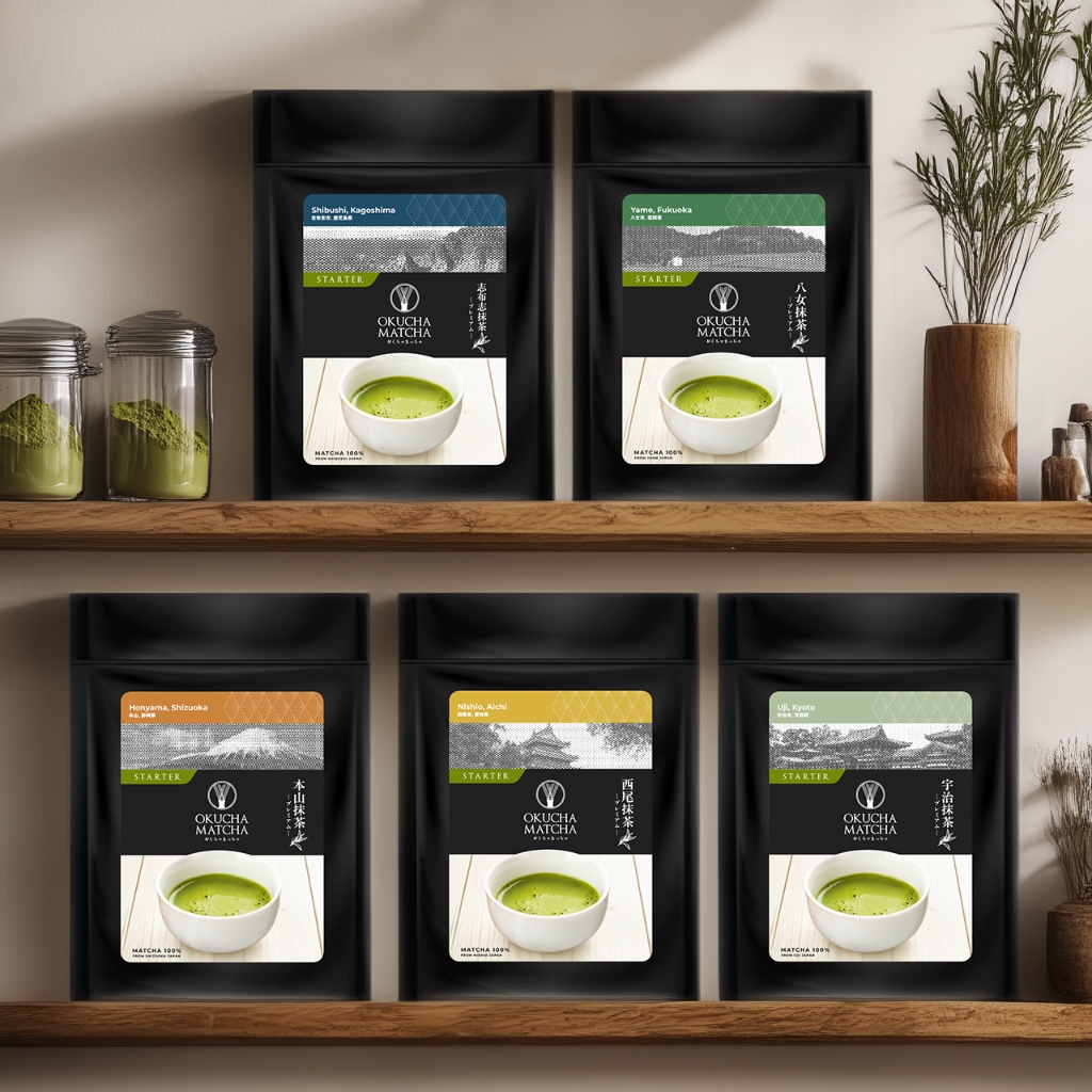 [Matcha Latte ] Matcha 5 เมือง แบรนด์ Okucha Matcha | Shopee Thailand