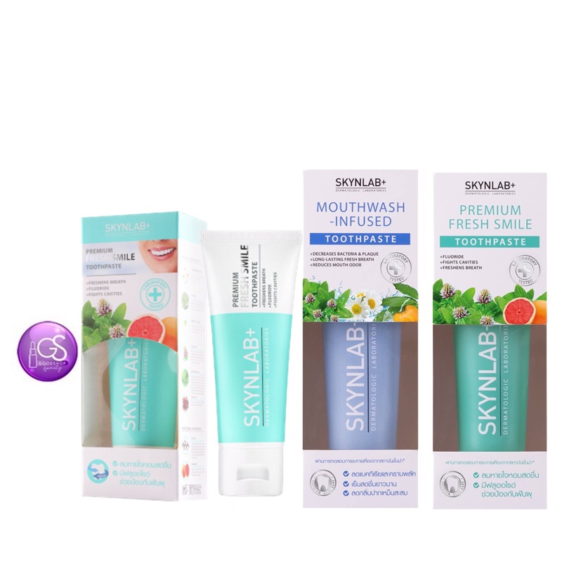 SKYNLAB Premium Fresh Smile Toothpaste Skynlab 50g 100g 160g สกินแลป ยาสีฟันสมุนไพร | Shopee ...