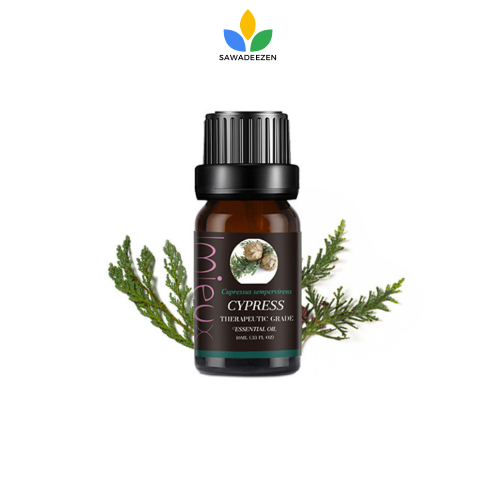 Cypress Essential Oil,100% Pure,Therapeutic Grade, 10 ml น้ำมันหอมระเหย กลิ่น ไซเปรสส์ ...