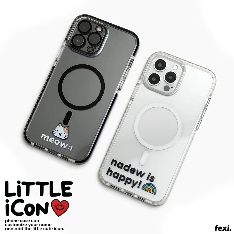 เคสไอโฟน “ little icon ️ “ (( สั่งทำชื่อได้ )) iPhone Case for 12 - 16 series & Samsung S24 ...