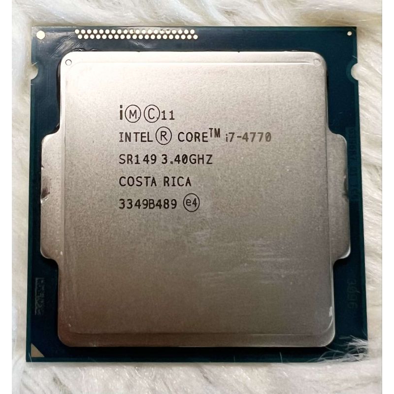 ซีพียู CPU Intel Core i7-4770 4คอ8เทรด 84W LGA 1150 ฟรีซิลิโคน1ซอง i7 ...