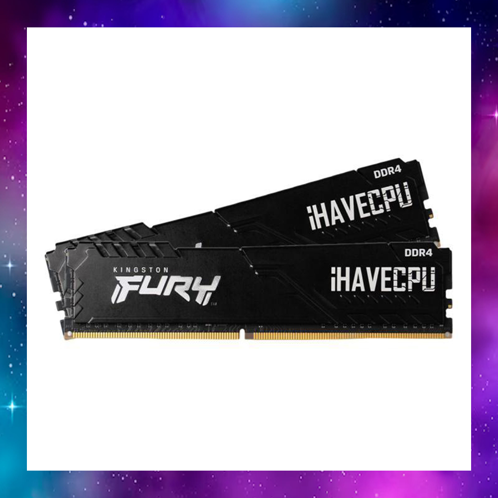 RAM (แรม) KINGSTON FURY BEAST 16GB (8x2) DDR4 3200MHz BLACK ...
