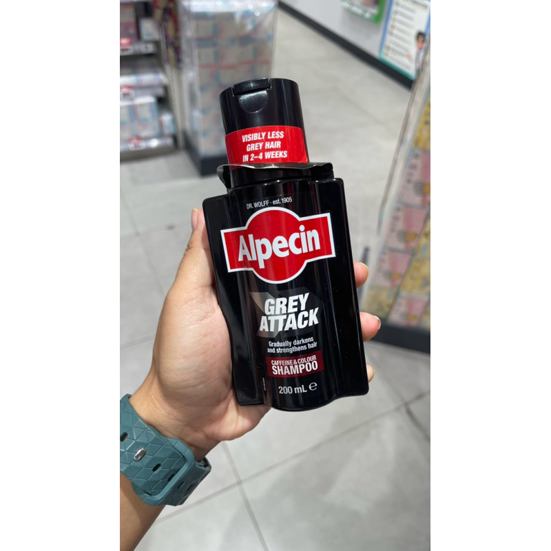 Alpecin Grey Attack Caffeine & Colour Shampoo (200ml) - Gradually ...