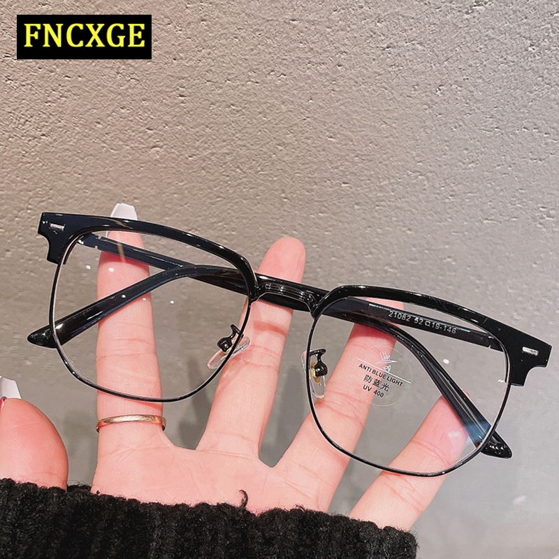 FNCXGE แว่นตาสายตาสั้น ผู้หญิง ผู้ชาย แว่นตากรองแสง 0.0 ถึง -6.0 ป้องกันรังสี เลนส์ถอดได้ กรอง ...