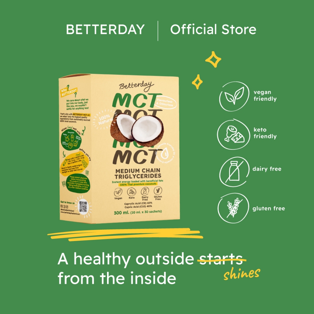 BETTERDAY MCT Oil (Box 30 sachets ) | Shopee Thailand