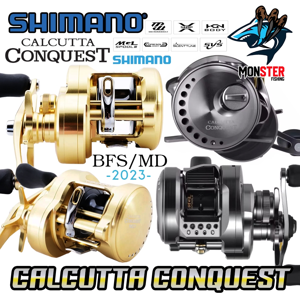 รอกเบท ชิมาโน่ SHIMANO CALCUTTA CONQUEST BFS/MD ปี 2023 | Shopee Thailand