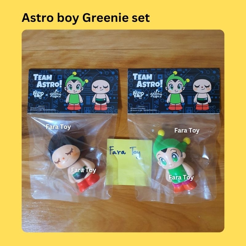 (พร้อมส่ง,ร้านไทย) ลิขสิทธิ์แท้ Astro boy x Greenie & Elfie set ได้2ตัว ...