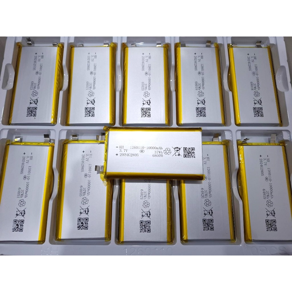 แบตเตอรี่ 1260110 3.7V 10000mAh Lithium polymer li-polymer แบตพาวเวอร์ ...