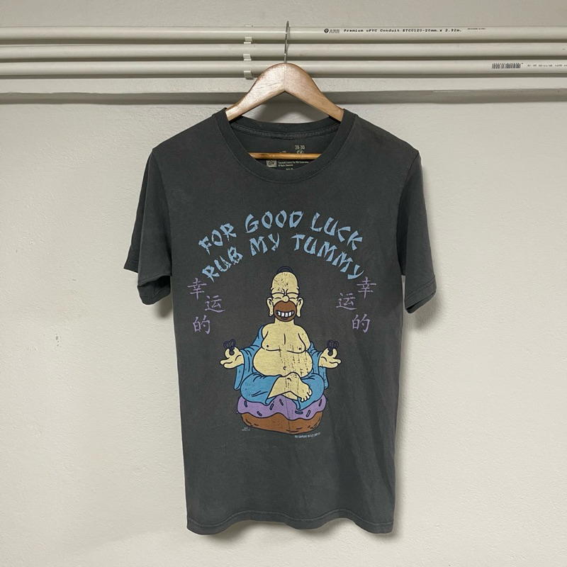 เสื้อมือสอง The Simpsons - Holy Simpson for good luck ลายปั่นพระสังกัจ ...