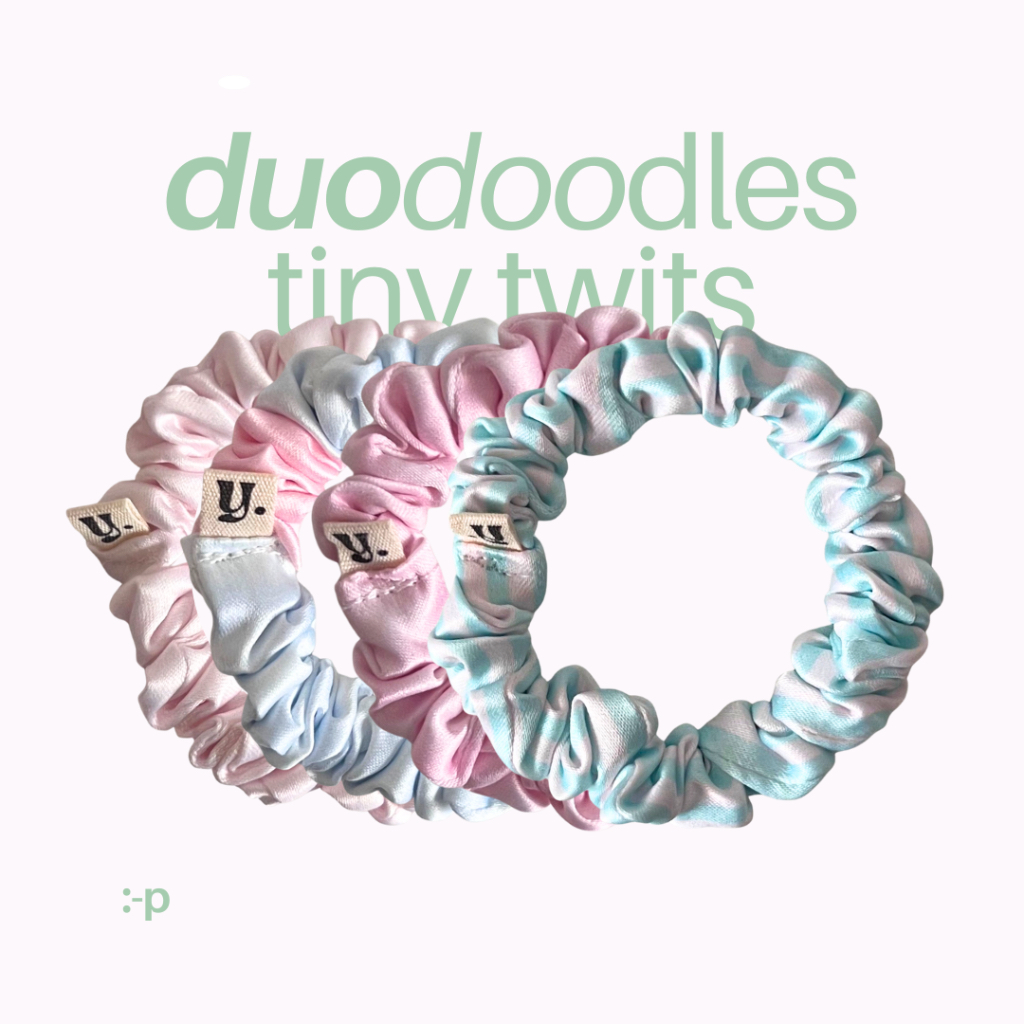 โยวสตอรี - Duo Doodles (เซต 2 ชิ้น) - ยางรัดผมพร้อมส่ง ยางมัดผมพร้อมส่ง ...