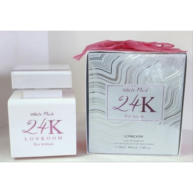 24K White Musk BY Lonkoom Eau De Parfum 100ML For Women | Shopee Thailand