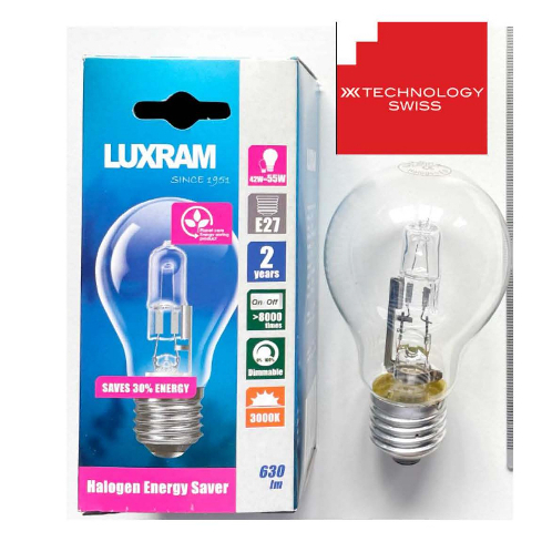 Luxram หลอดฮาโลเจน ขั้ว E27 Classic 42W 220V | Shopee Thailand
