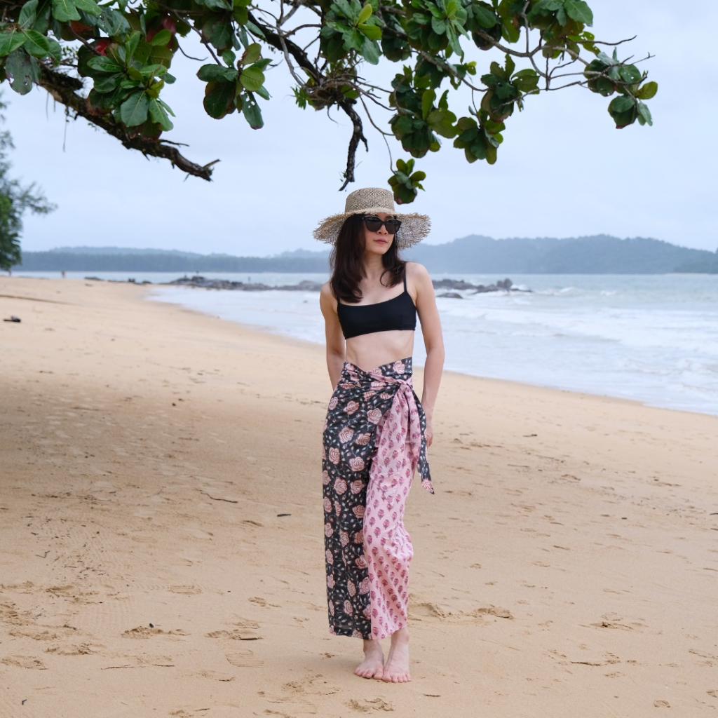 กางเกงขายาว Wrap Pants two colors made by indian cotton กางเกงเลผูกข้าง ...