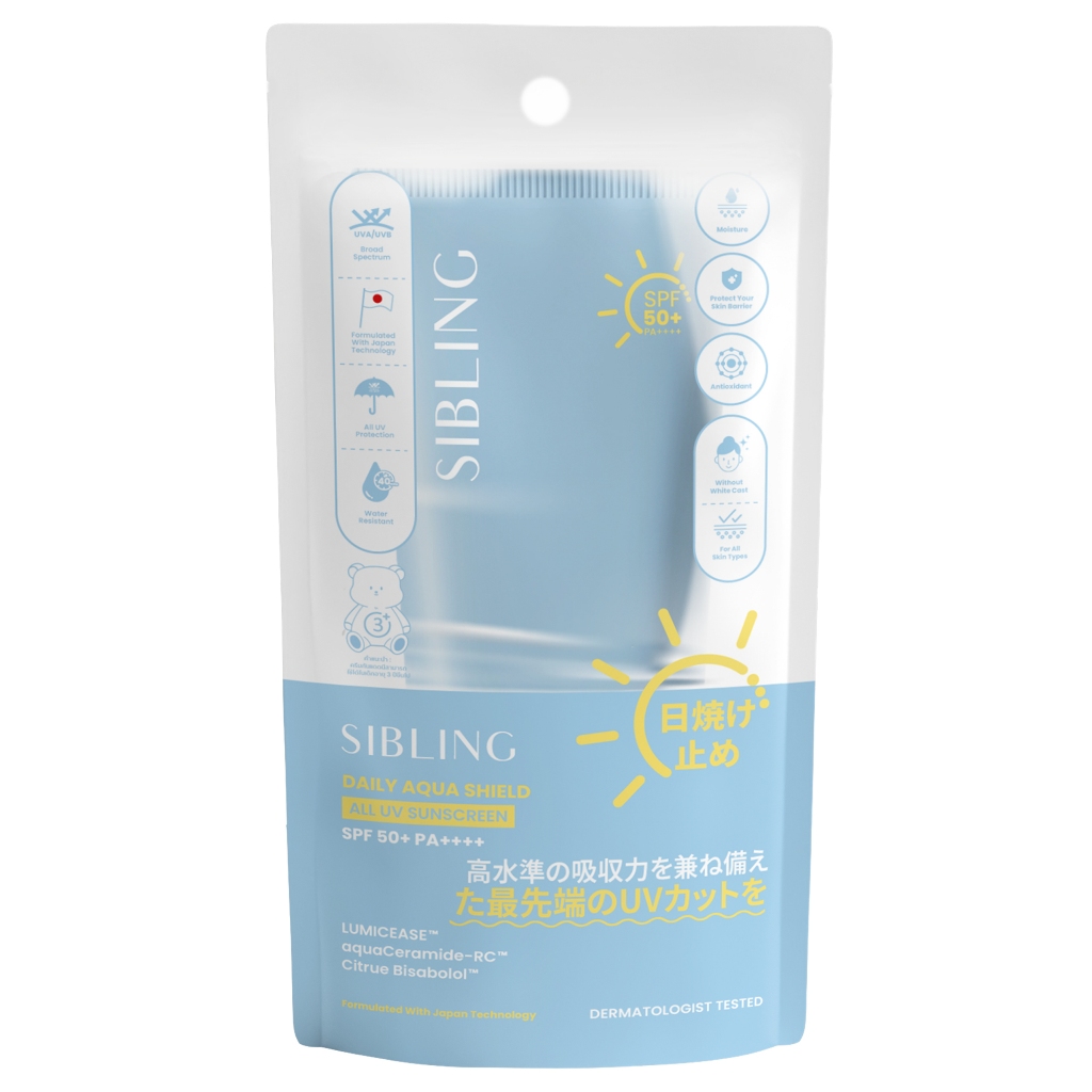SIBLING - Daily Aqua Shield All UV Sunscreen SPF 50+ PA++++ (30g.) ซิบ ...