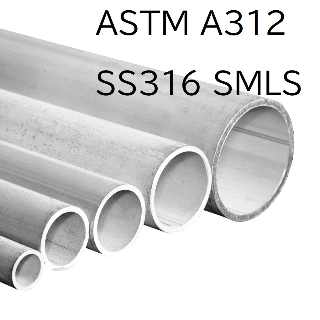 ท่อสแตนเลส SS316 ไม่มีตะเข็บ 1/4" - 2" ยาว 100cm stainless steel pipe ...